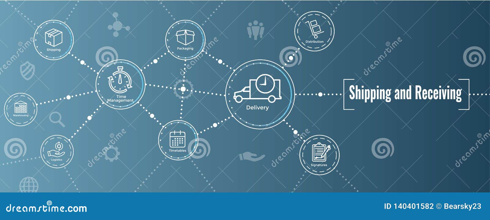 Shipping and Receiving Icon Set with Boxes, Warehouse, Checklist, Etc ...