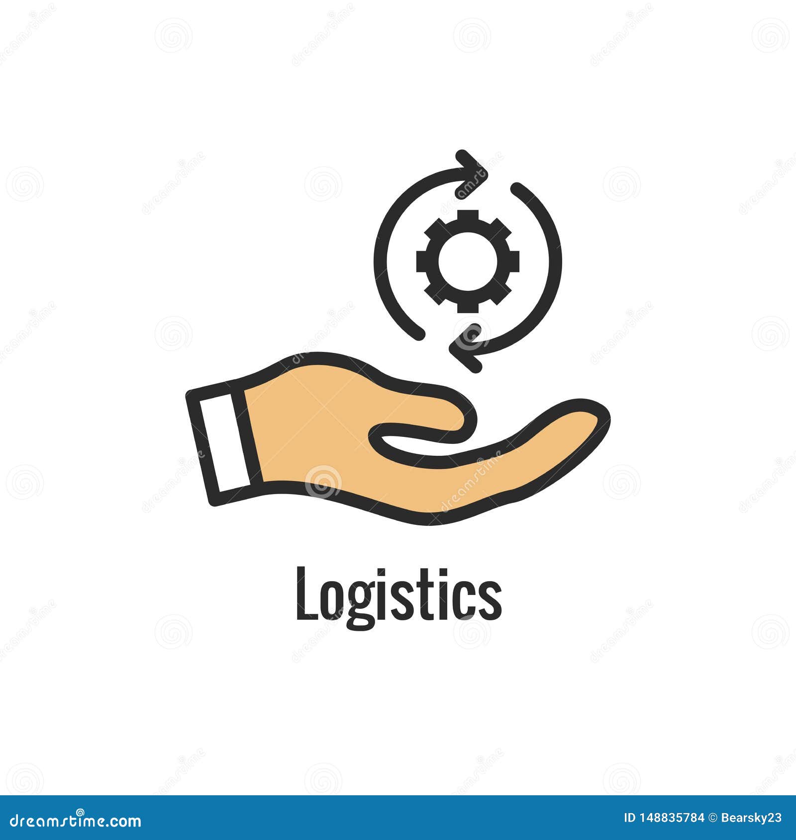 Shipping and Receiving Icon Set with Boxes, Warehouse, Checklist, Etc ...