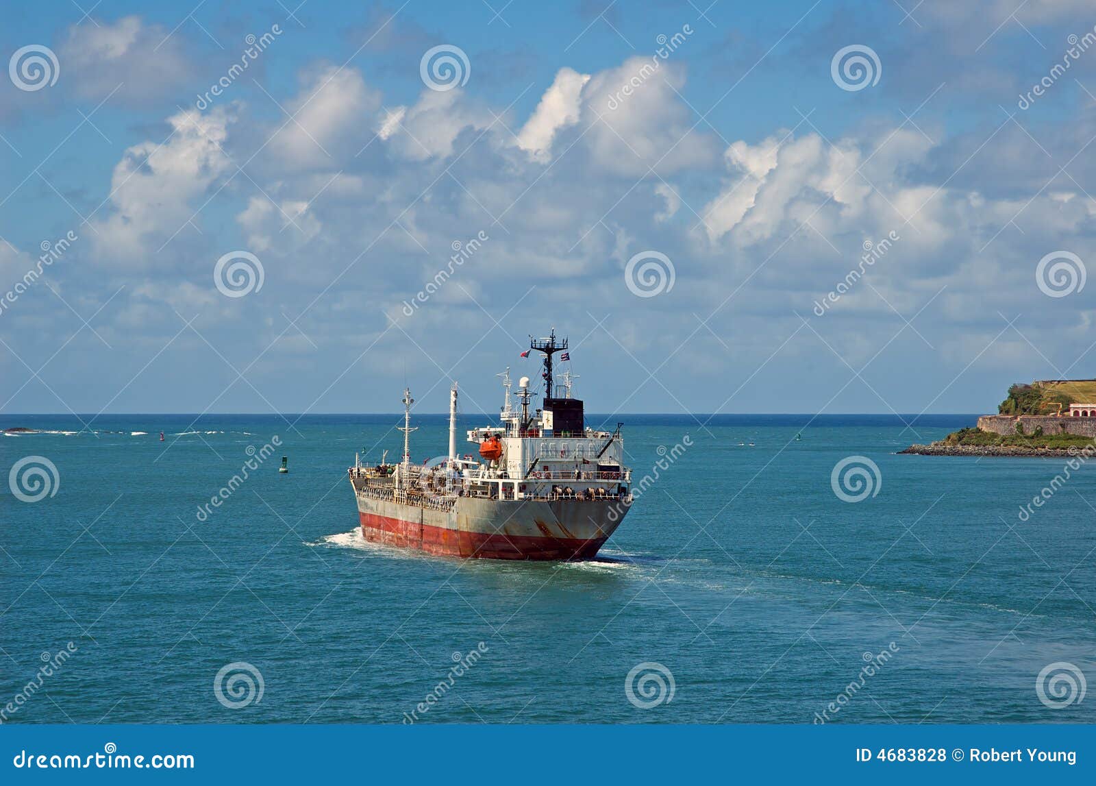 Shipping on the seas stock photo. Image of port, caribbean - 4683828