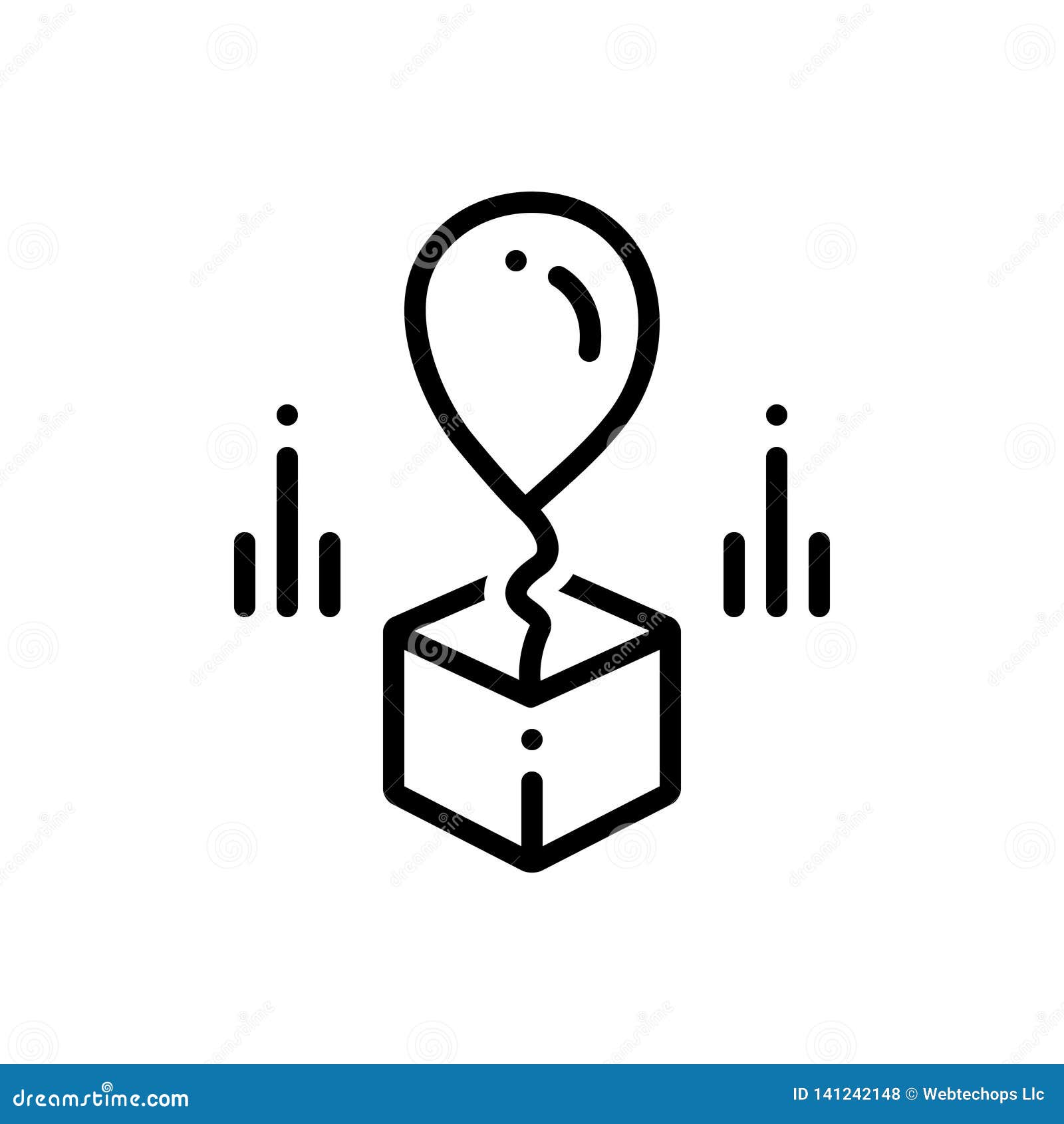 Black Line Icon for Shipping, Nautical and Business Stock Vector ...