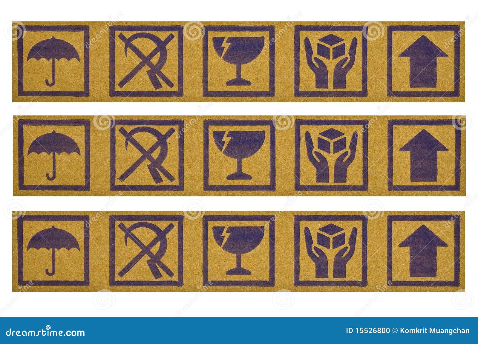Shipping symbols stock photo. Image of conservation, cardboard - 15526800