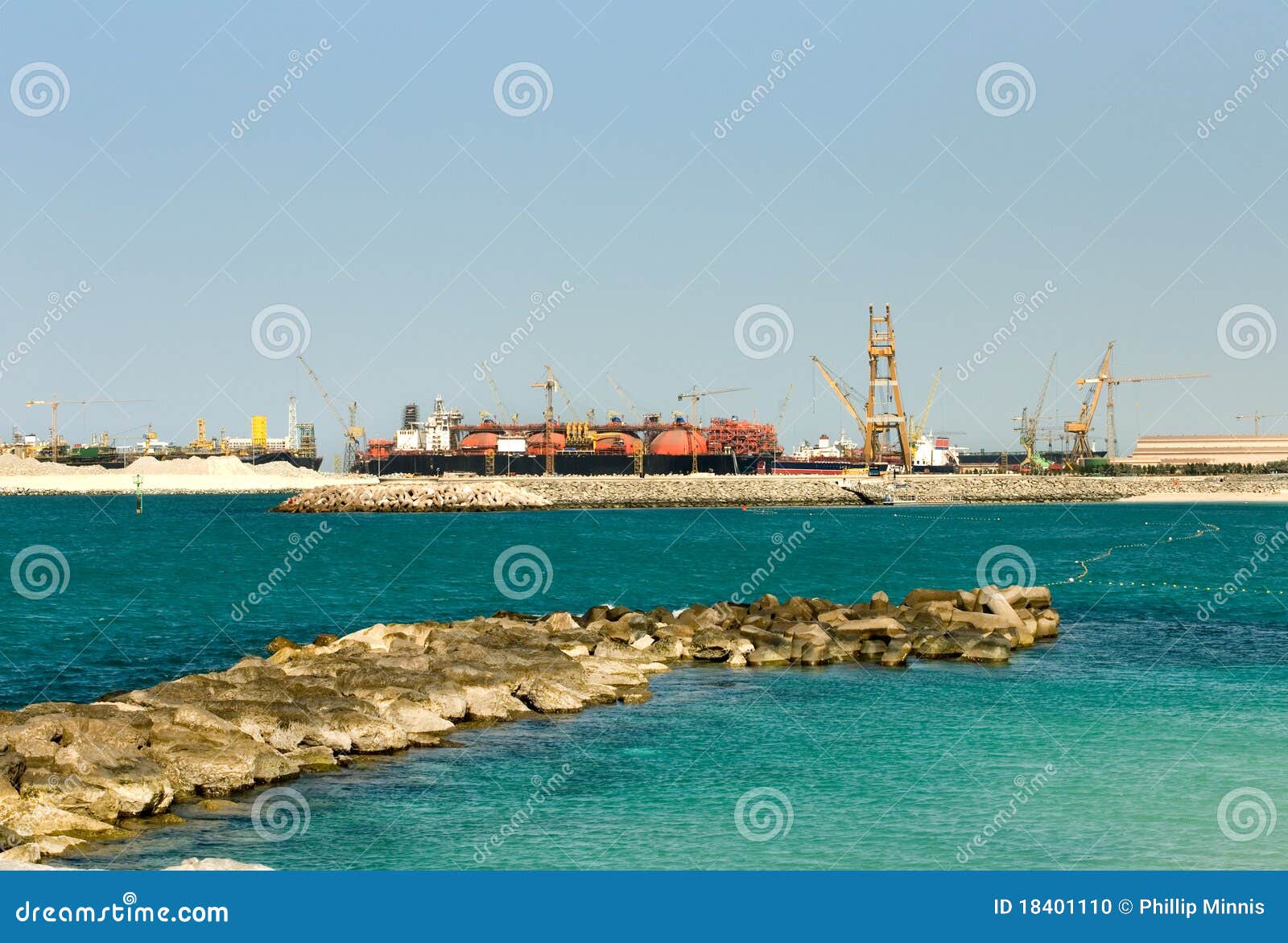 Shipping Terminal, Dubai, United Stock Photo - Image of industrial ...