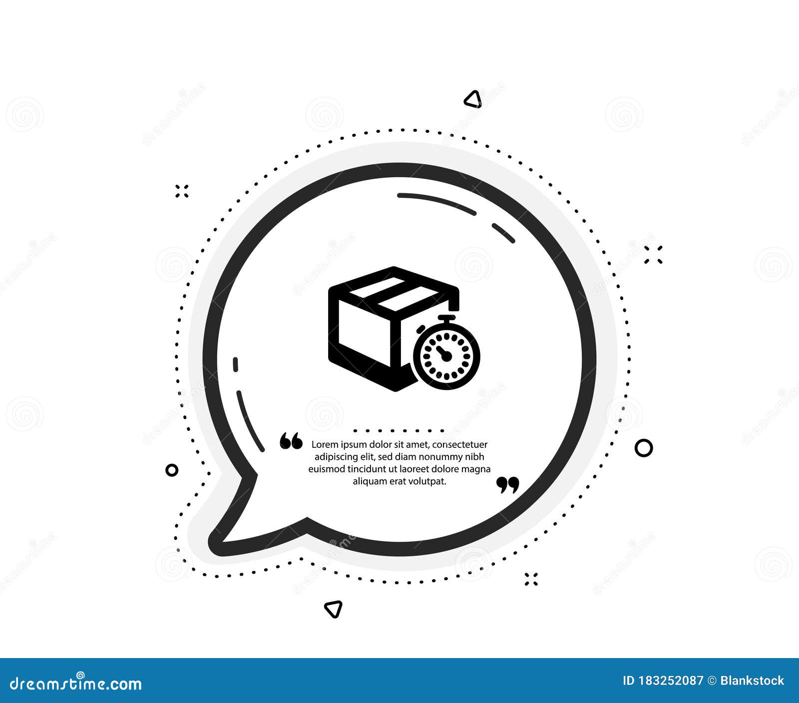 Shipping Tracking Icon. Delivery Timer. Vector Stock Vector ...