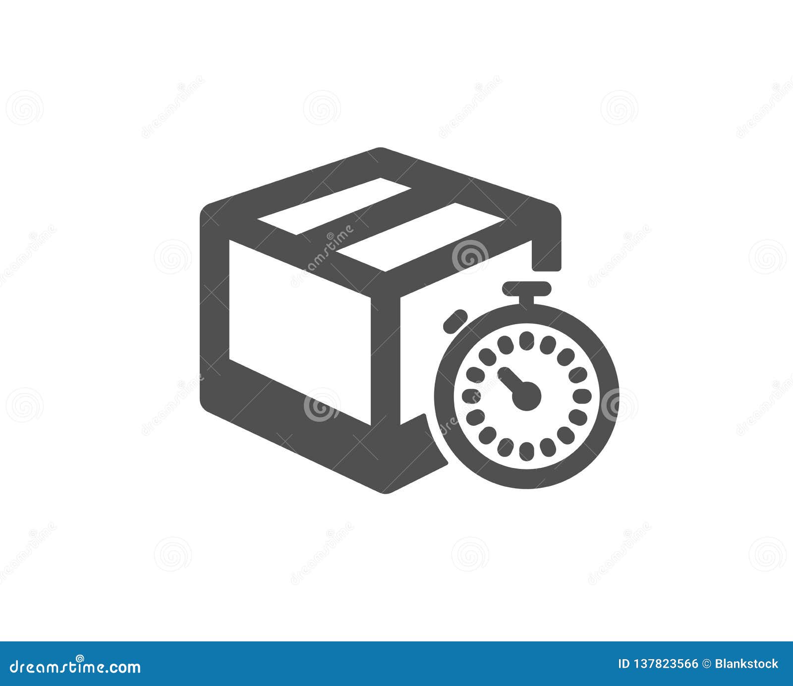 Shipping Tracking Icon. Delivery Timer. Vector Stock Vector ...