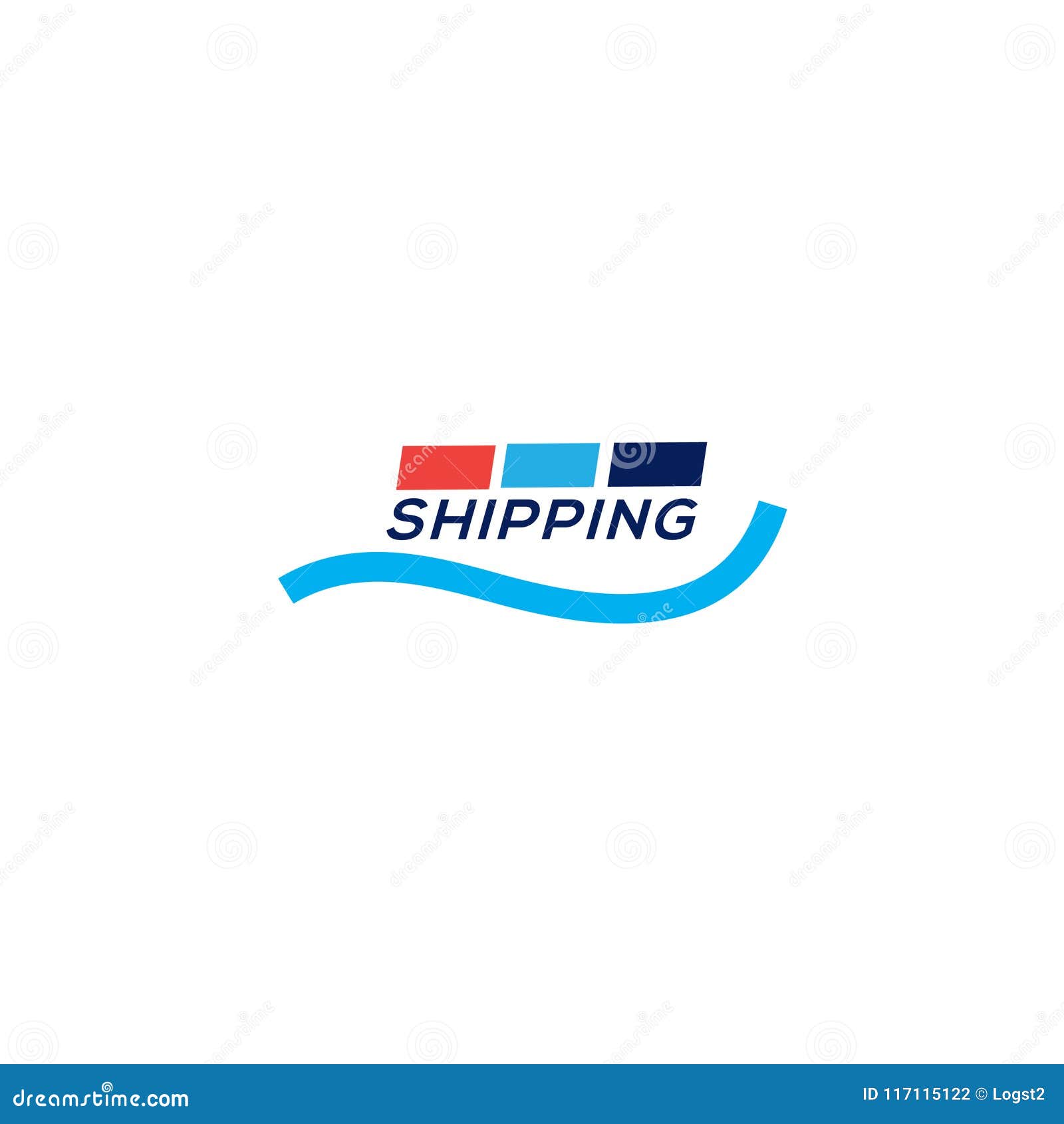 Shipping vector logo stock vector. Illustration of sailing - 117115122