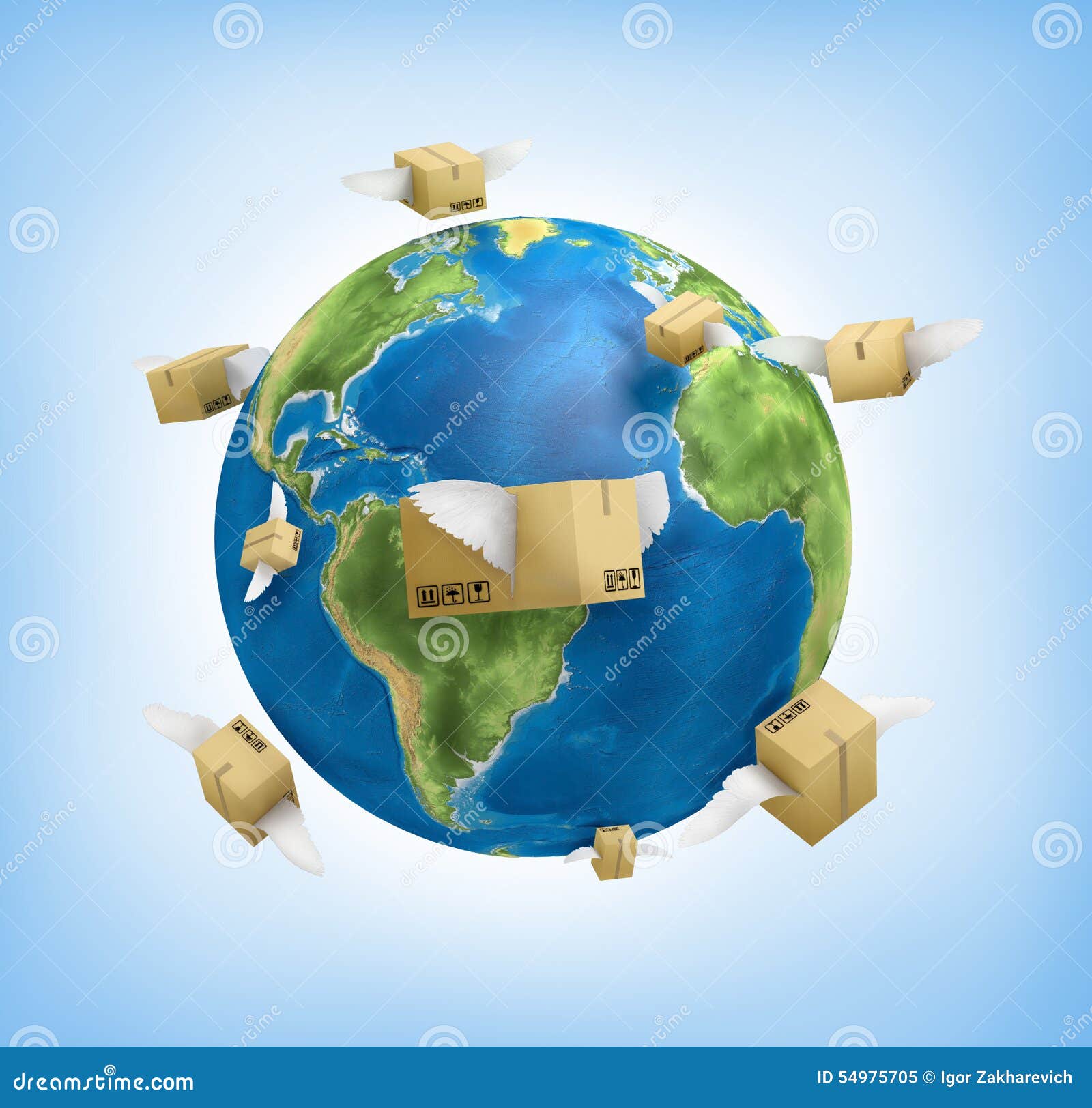 Shipping worldwide stock illustration. Illustration of stack - 54975705