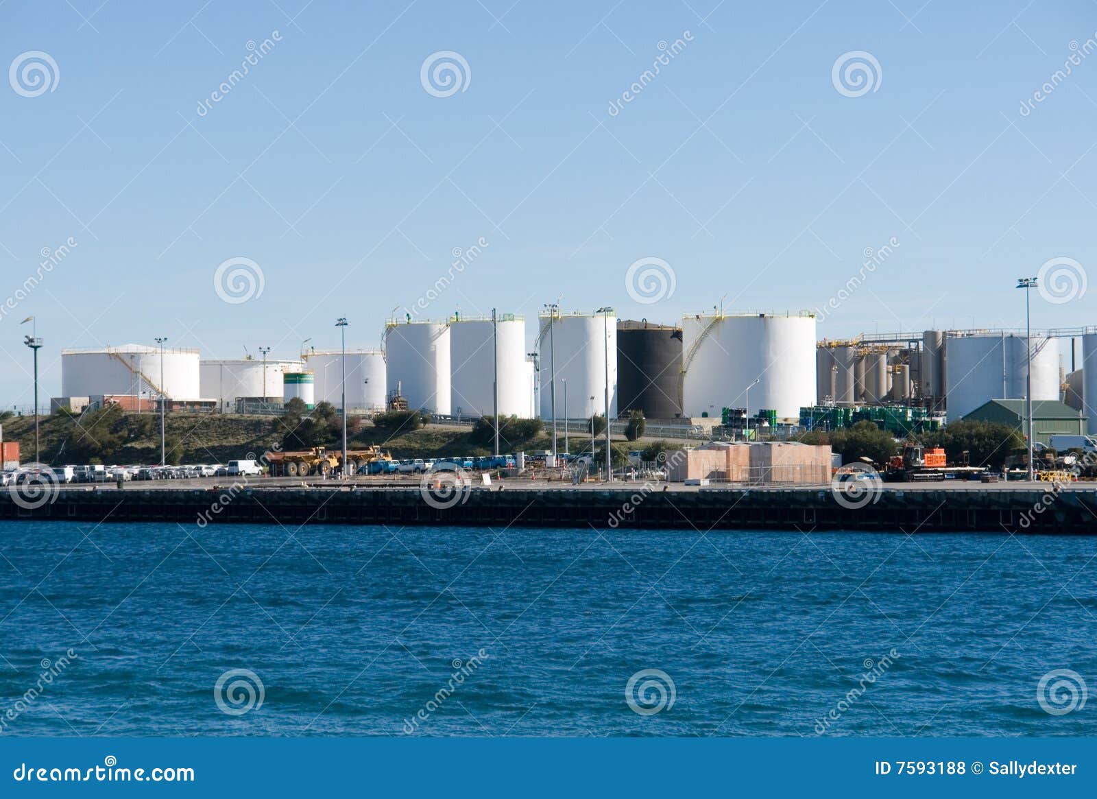 Shipping yard stock photo. Image of cargo, black, white - 7593188