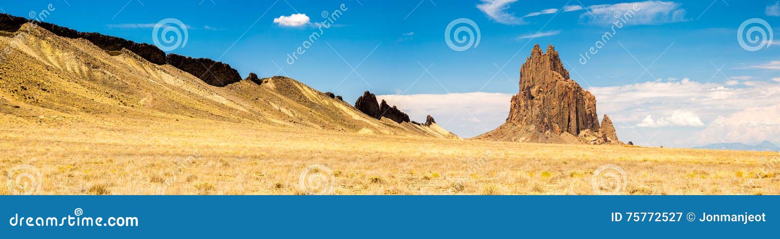 Shiprock Formation in New Mexico Stock Image - Image of shiprock, line ...