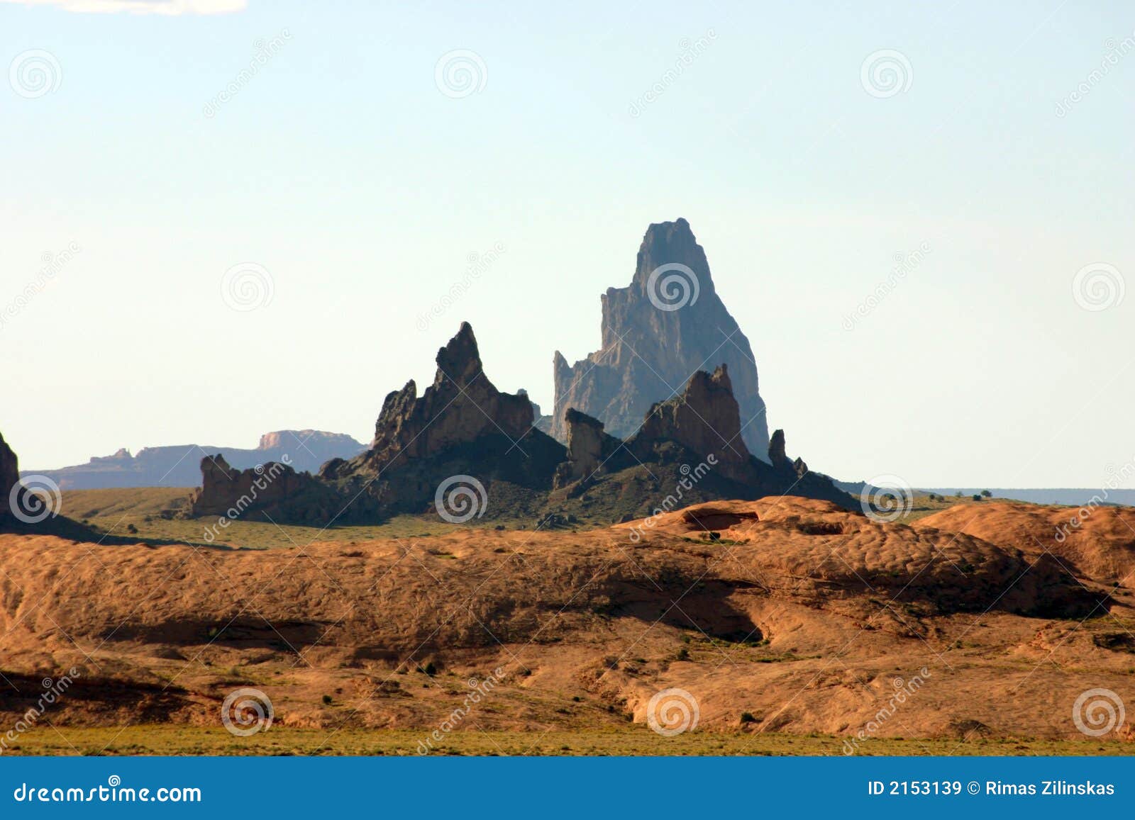 Shiprock formations stock image. Image of state, tour - 2153139