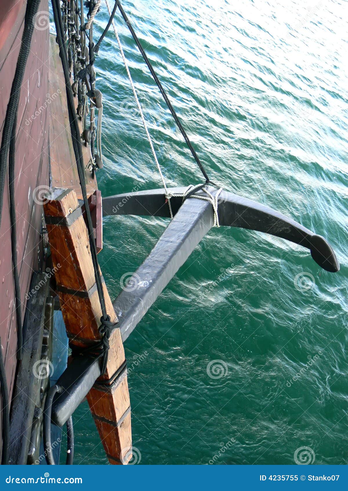 Ships anchor stock image. Image of sailing, haul, vessel - 4235755