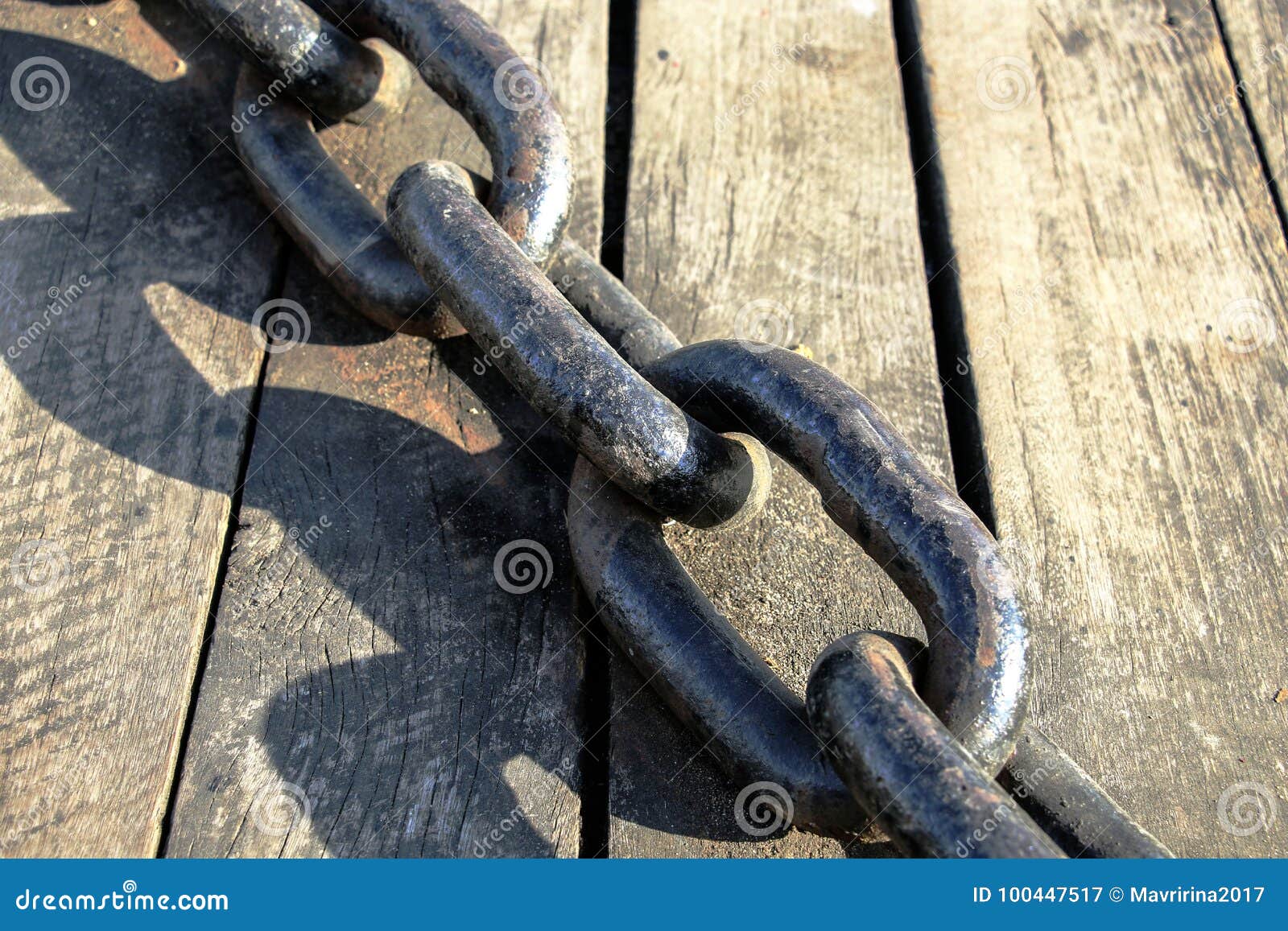 Ships anchor chain. stock image. Image of object, industry - 100447517