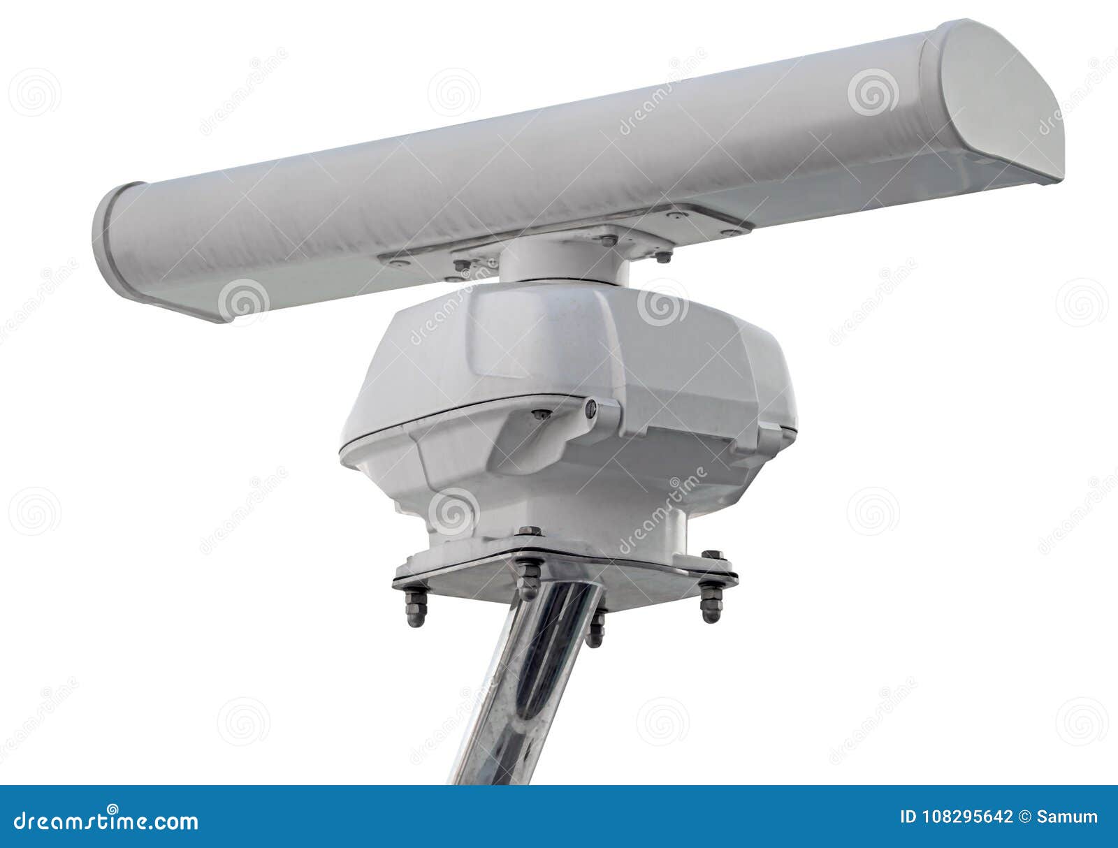 Ships Antenna and Navigation System Ion White Stock Photo - Image of ...