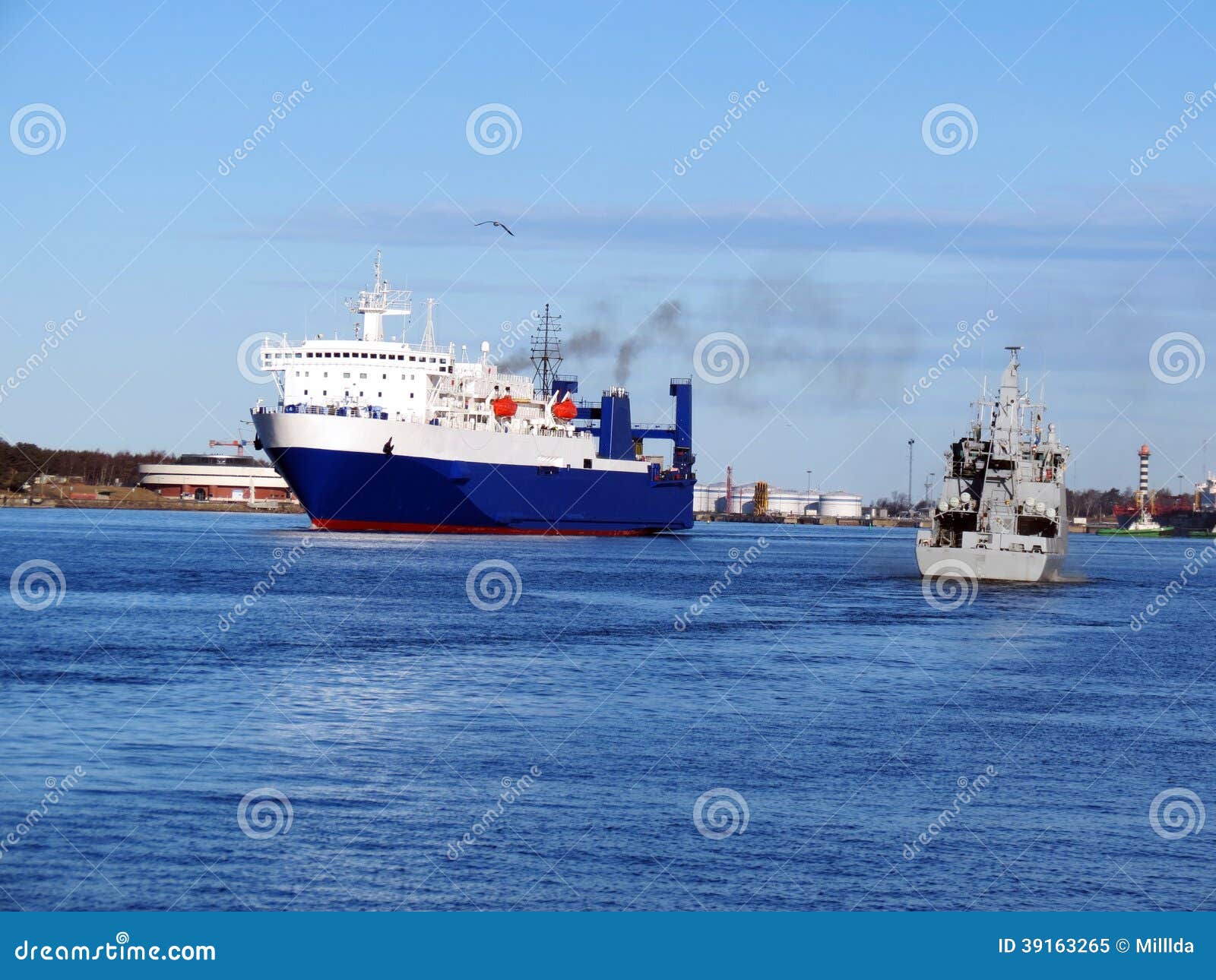 Ships stock image. Image of lithuania, coast, landmarks - 39163265