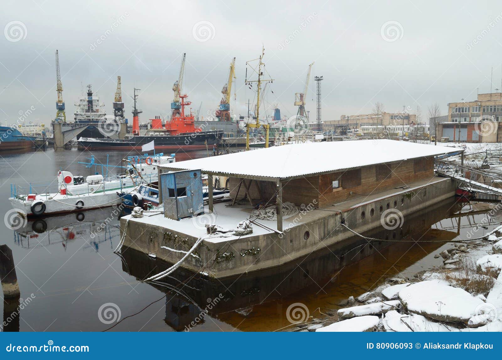 Ships at berth of a port. stock image. Image of rope - 80906093