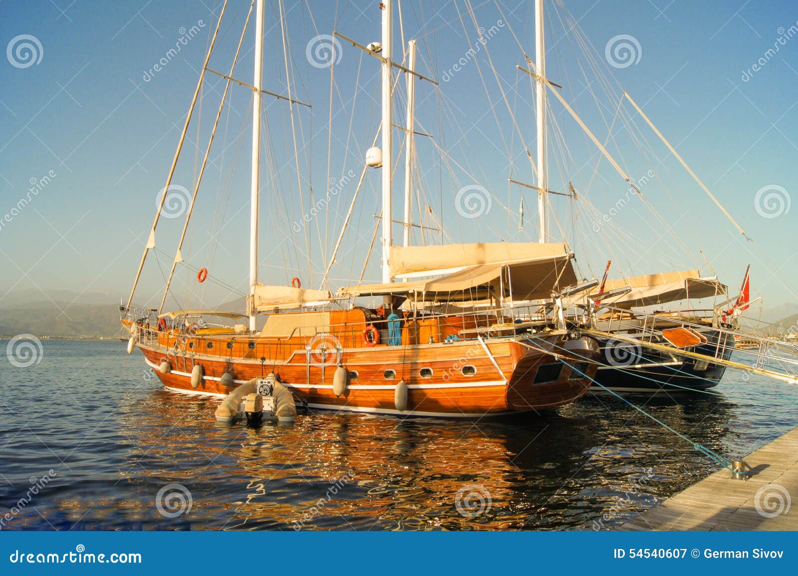 Ships at berth stock image. Image of water, travel, blue - 54540607