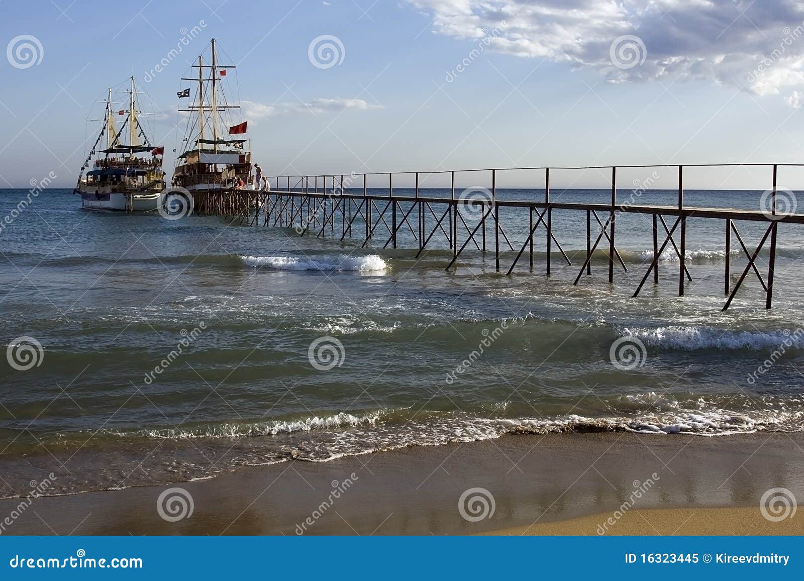 Ships at birth stock image. Image of beach, nautical - 16323445