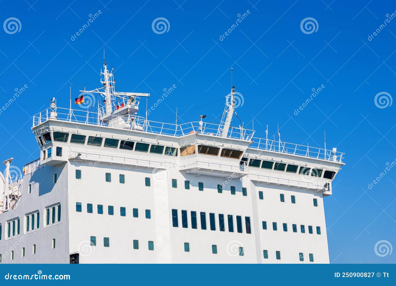 Ships Bridge on a Passenger Ferry Stock Image - Image of outdoors ...