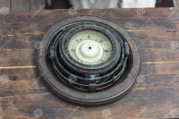 Ships compass stock photo. Image of ship, sailing, deck - 45635932