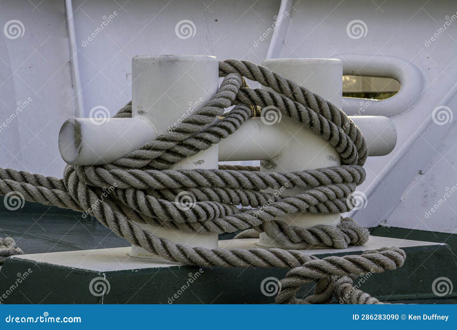 Mooring Chock On Megayacht Transom Stock Photo | CartoonDealer.com ...