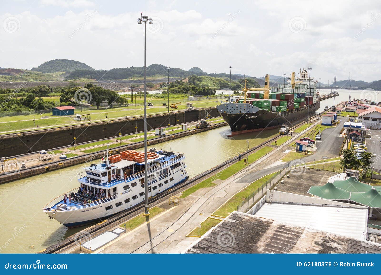Ships Entering the Panama Canal Editorial Stock Photo - Image of panama ...