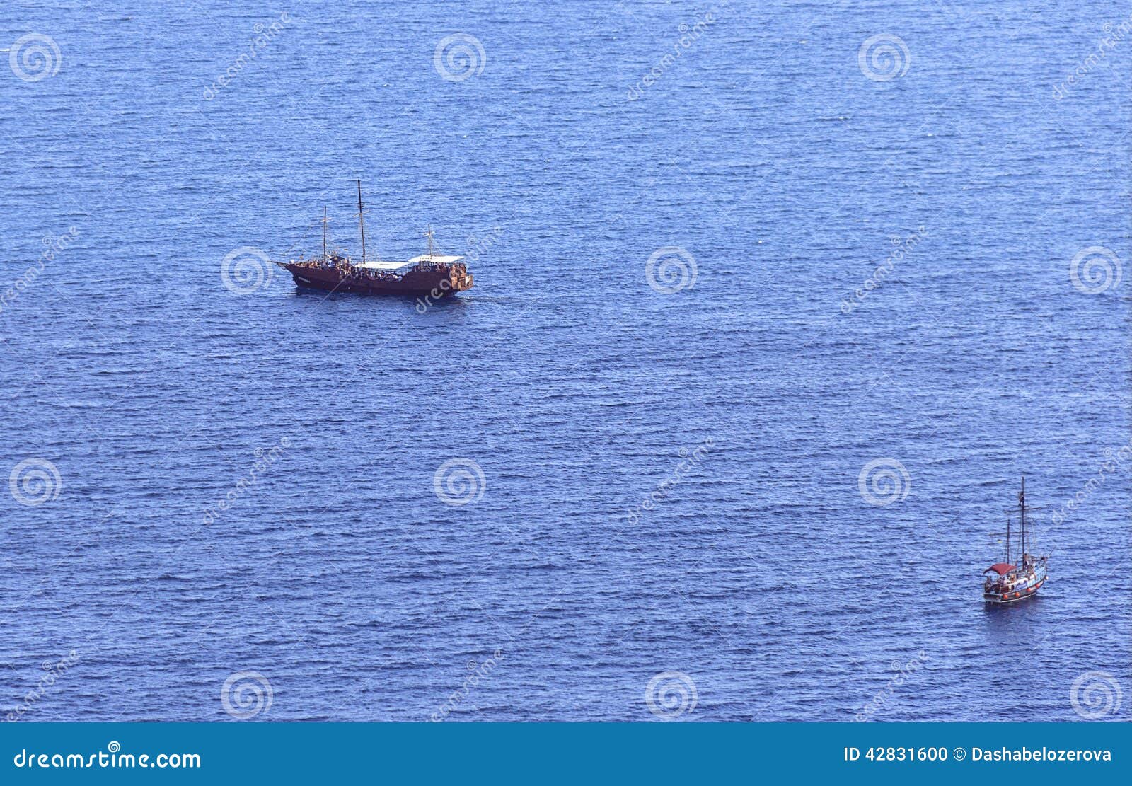 Ships far out at sea stock photo. Image of ripple, relaxation - 42831600