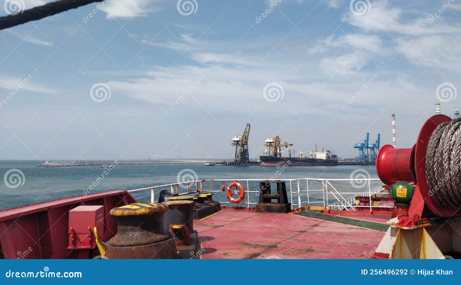 Ships forward deck view stock photo. Image of deck, ferry - 256496292
