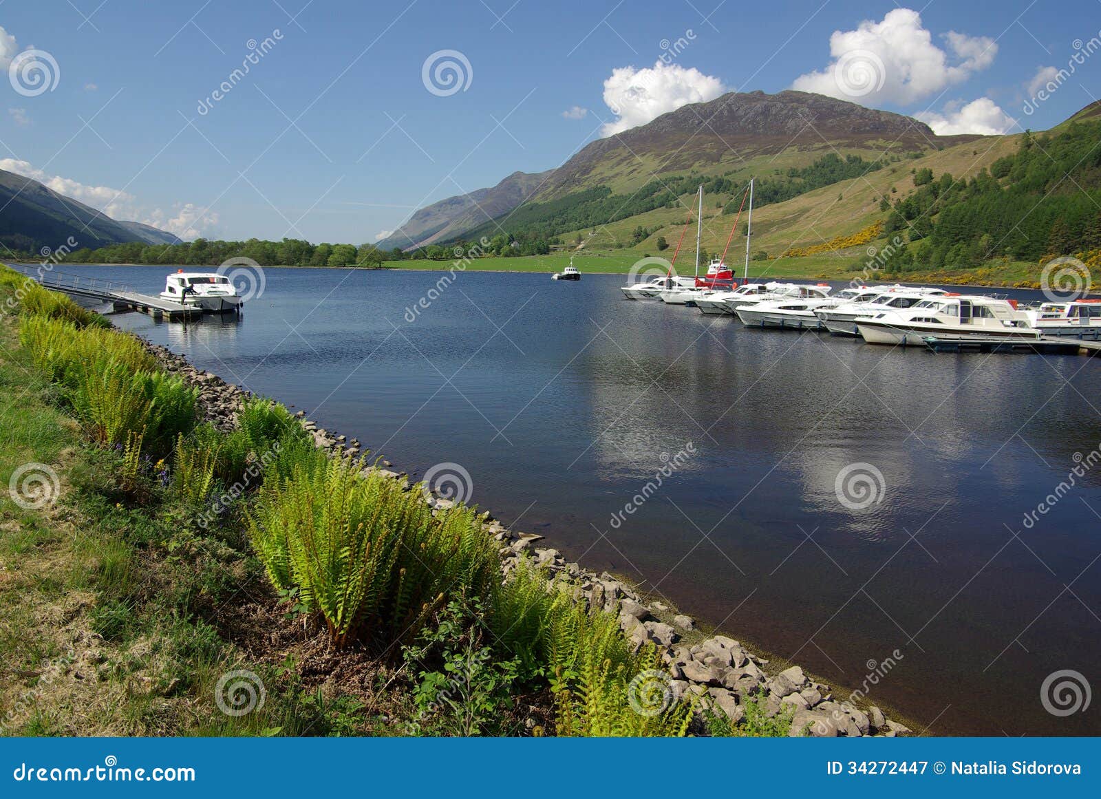 Ships are in the Harbor, Scotland Stock Image - Image of range ...