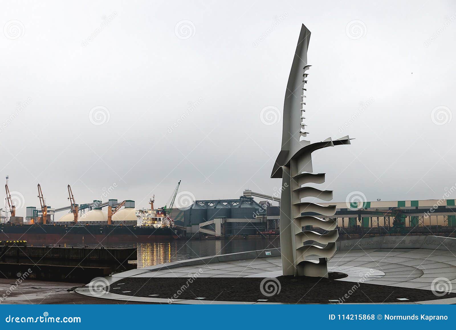 Ships in the Harbour in Fog Editorial Stock Photo - Image of haze ...