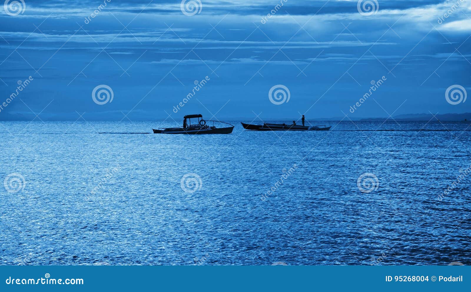 Ships on the horizon stock photo. Image of traveling - 95268004