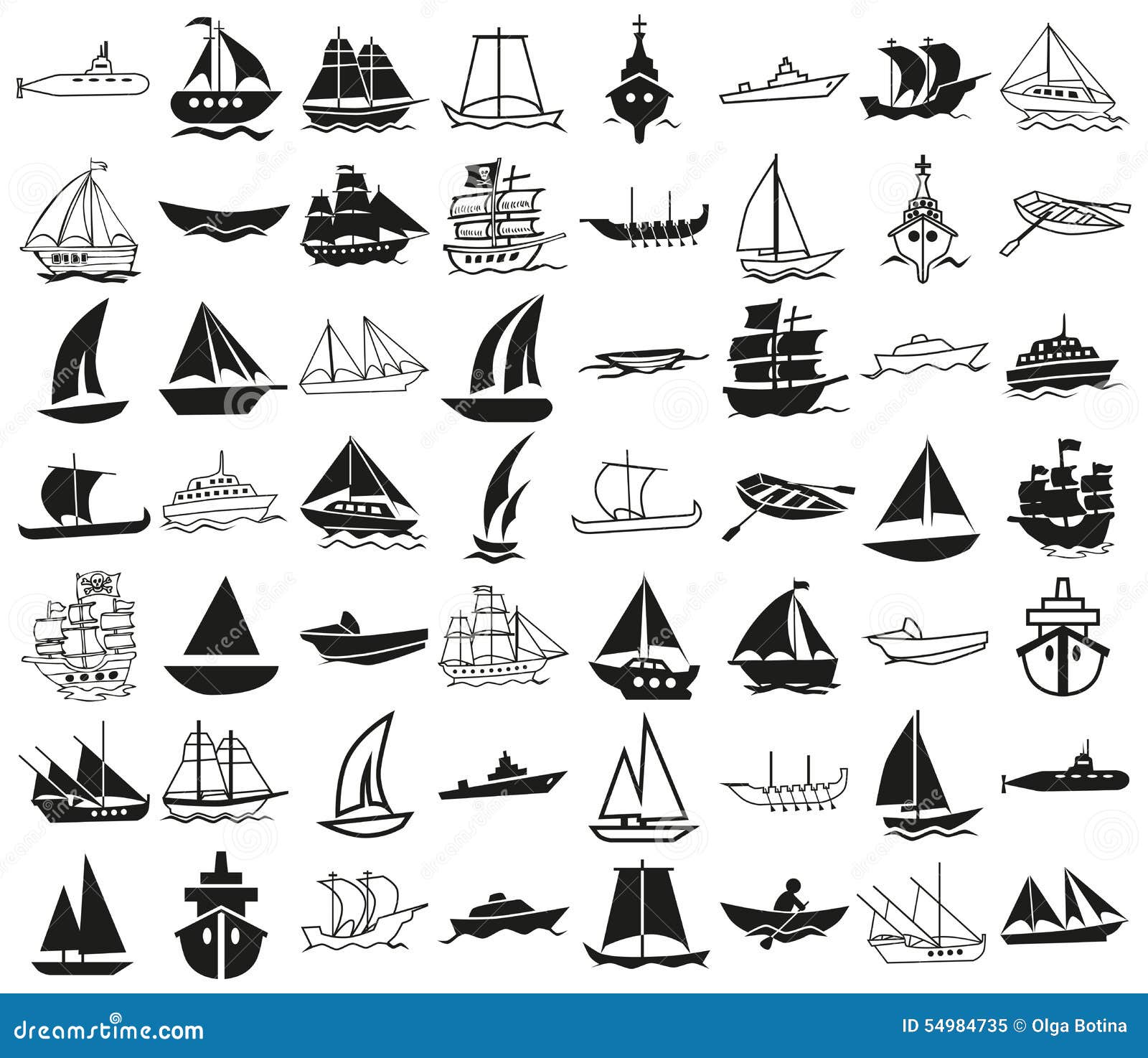 Ships Icons White Stock Illustrations – 360 Ships Icons White Stock ...