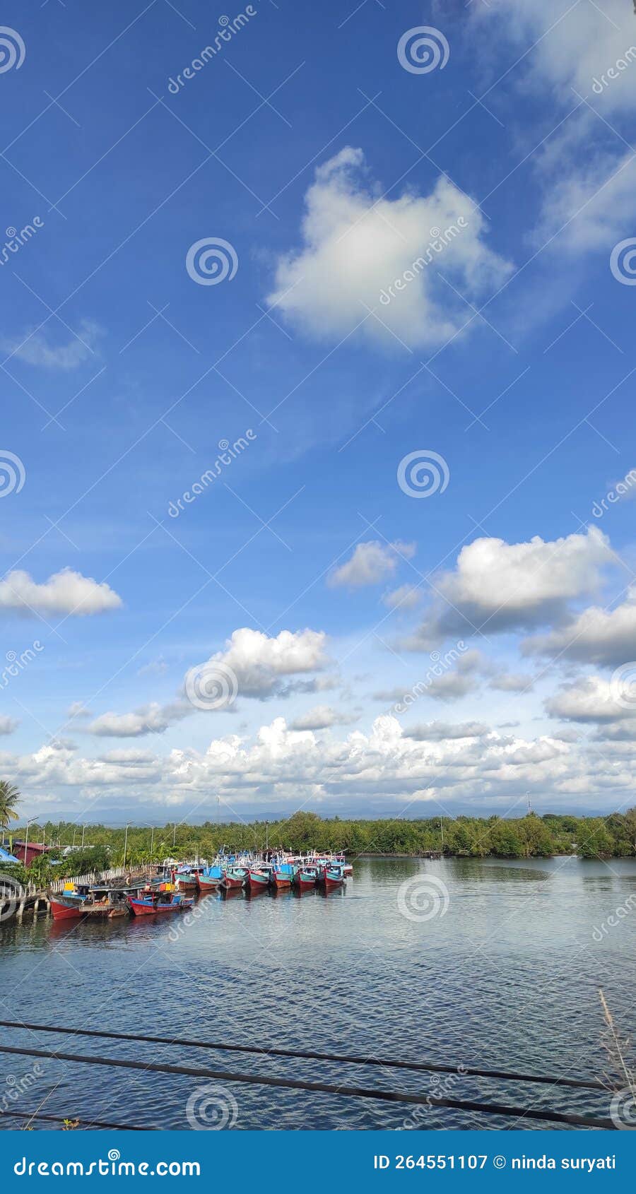 Ships and Mangrove Forest at Sunset Stock Image - Image of waterfall ...