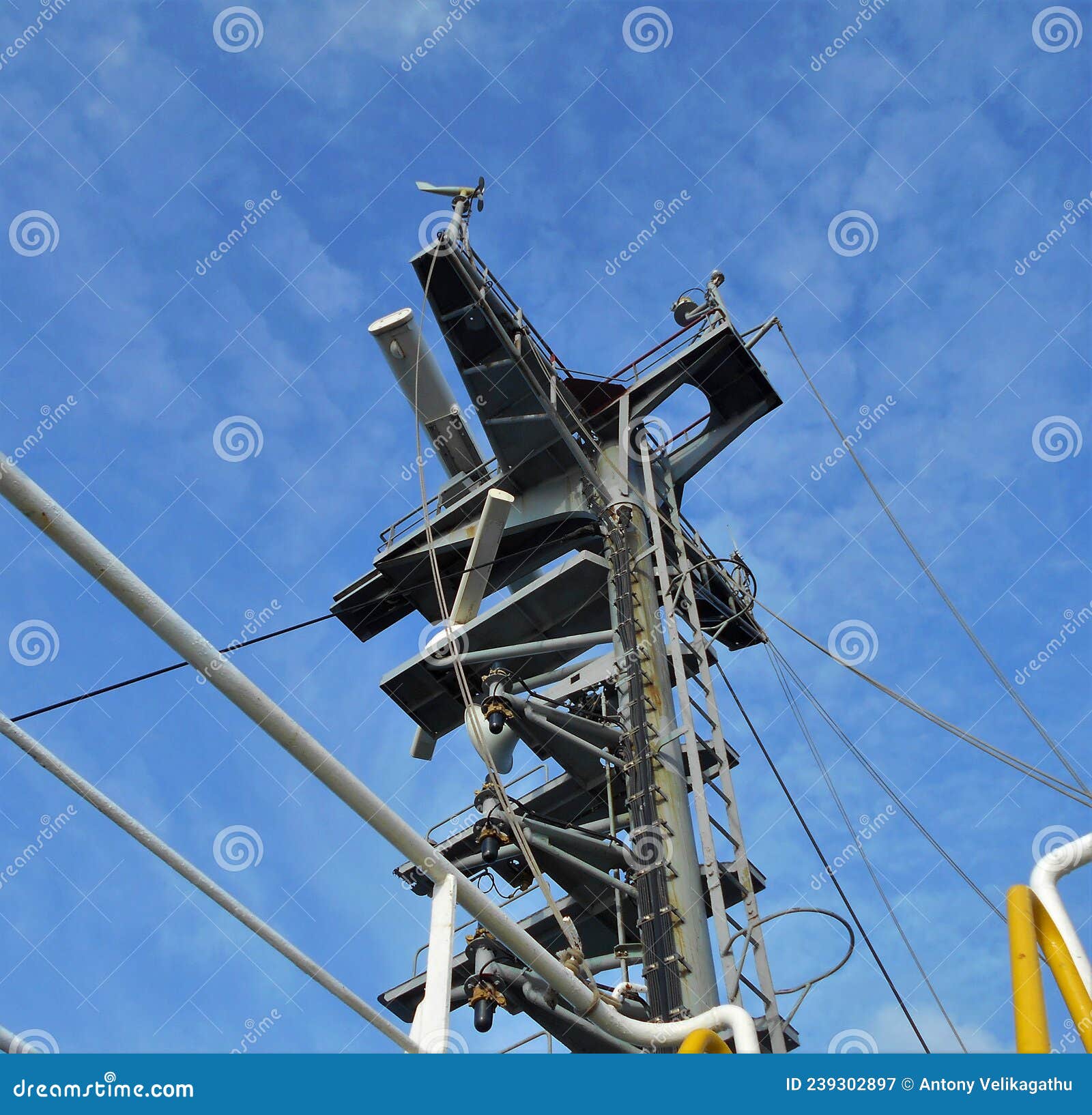 Ships mast stock image. Image of antenna, sailing, communication ...