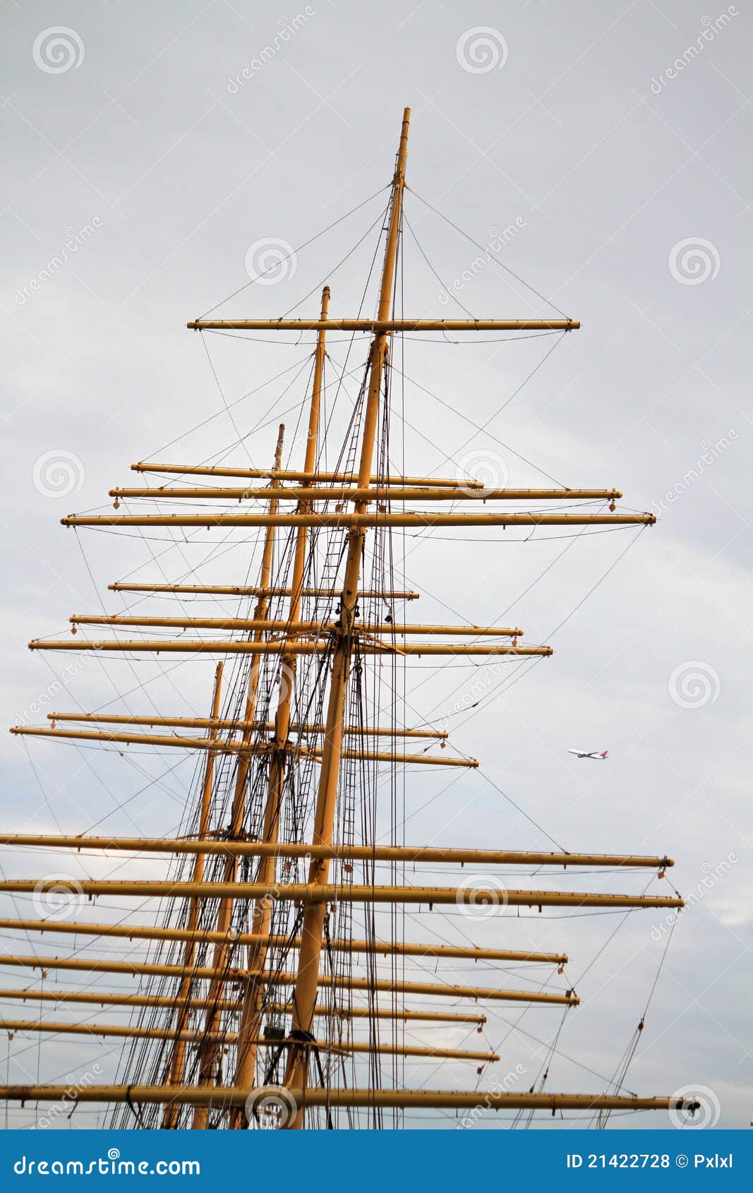 Ships Masts stock photo. Image of tackle, spars, sailing - 21422728