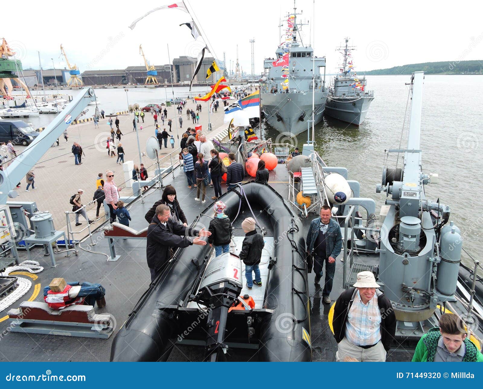Ships Parade Celebrate in Klaipeda, Lithuania Editorial Image - Image ...