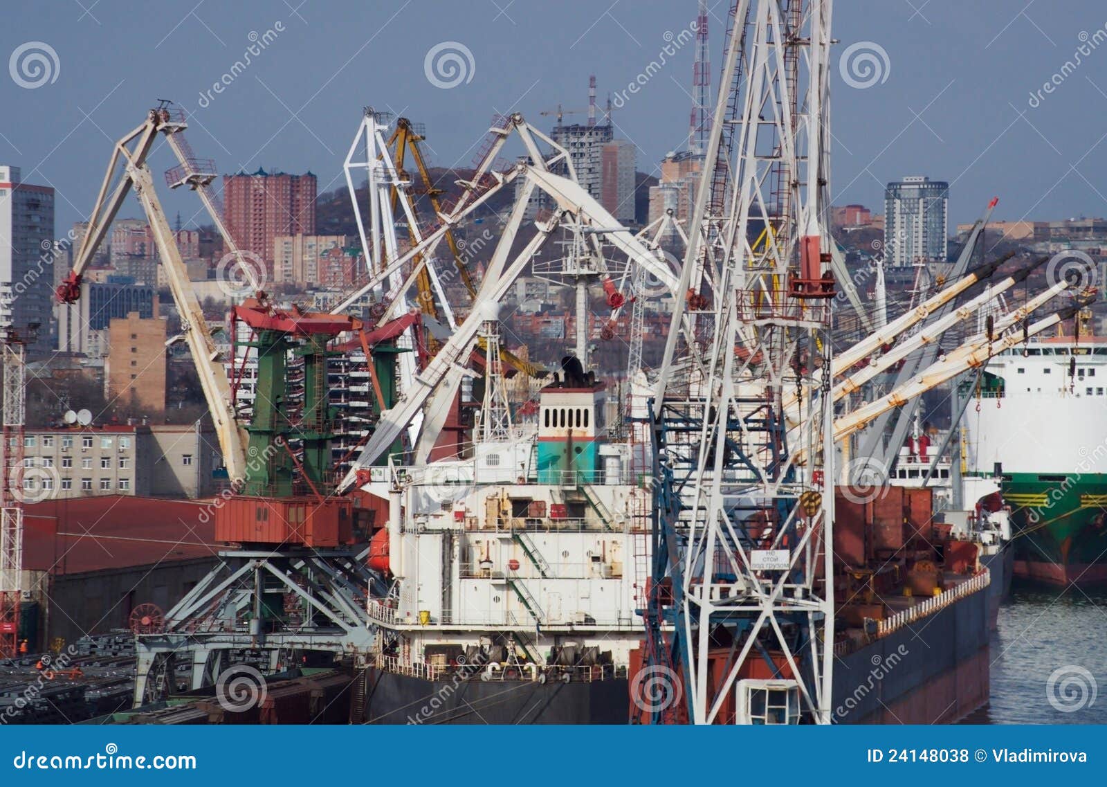 Ships at the pier stock photo. Image of harbor, burton - 24148038