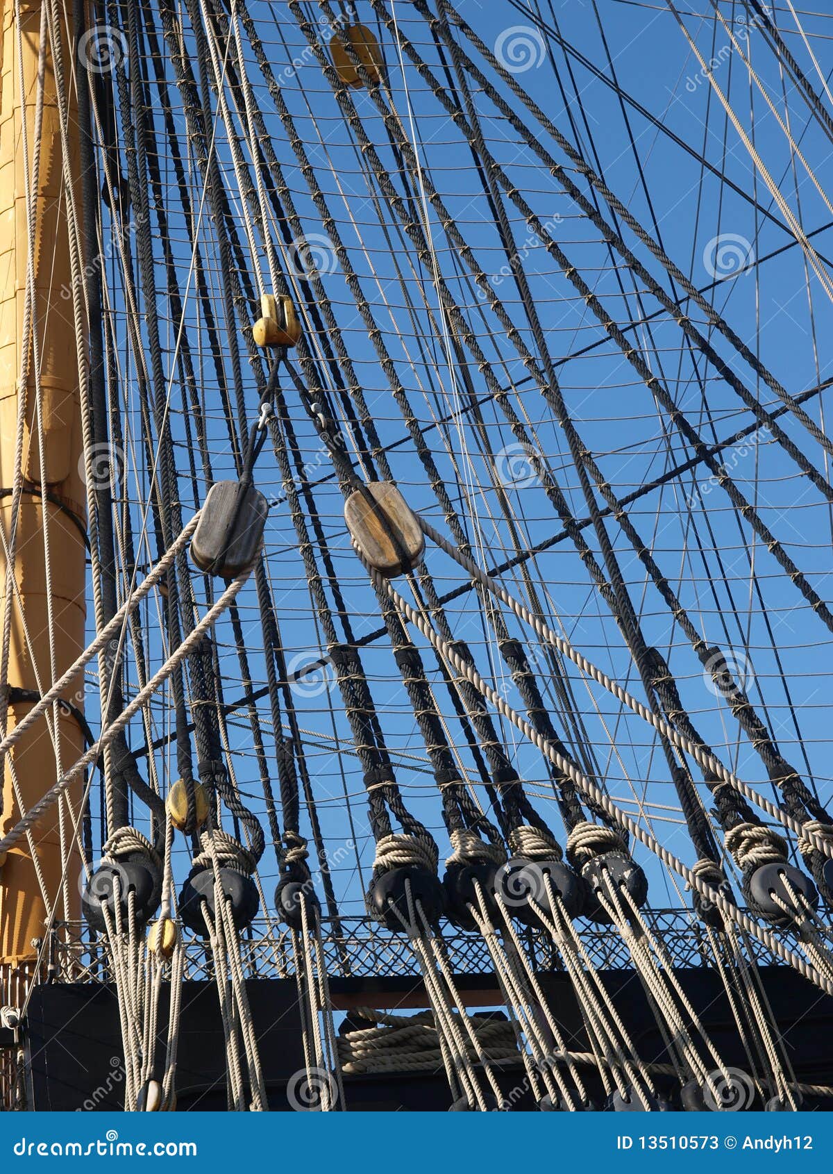 Ships rigging stock image. Image of britiah, history - 13510573