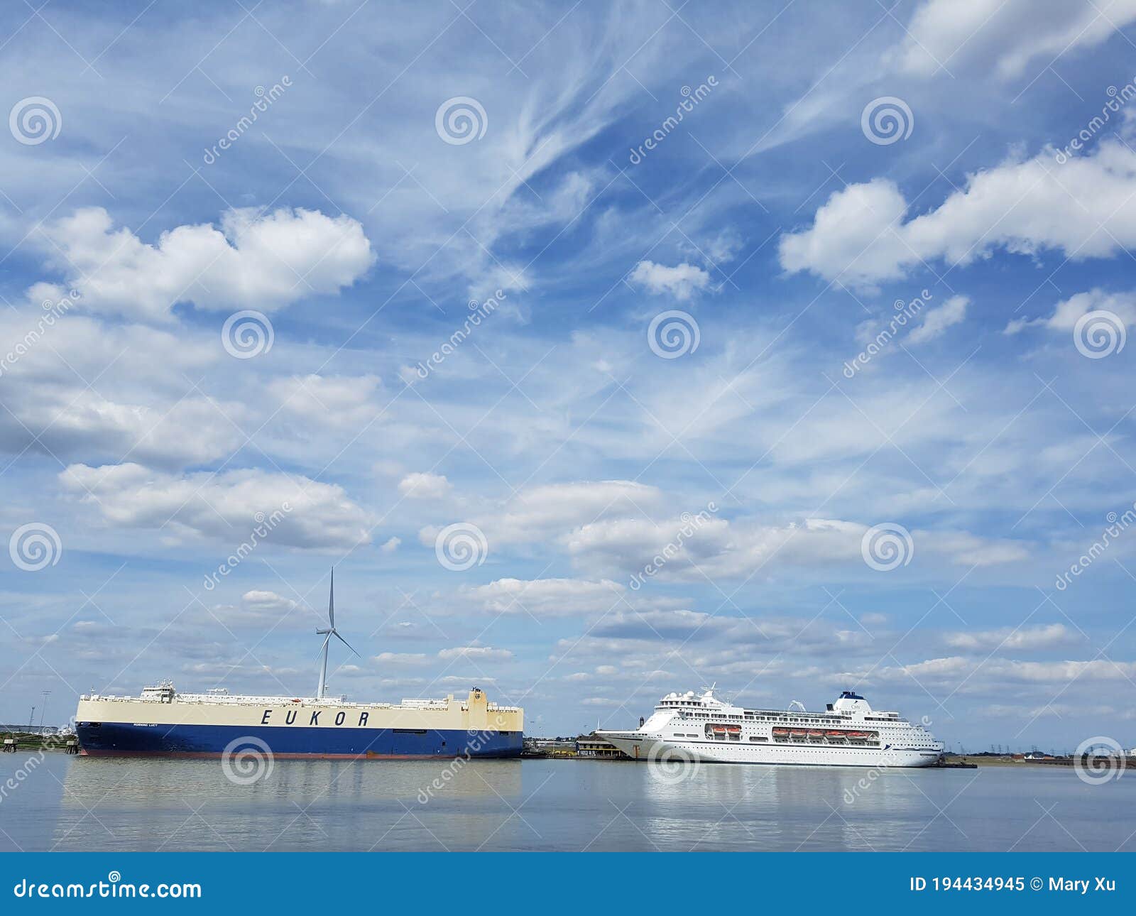 The Ships in River Thames at Gravesend, England, UK Editorial Image ...