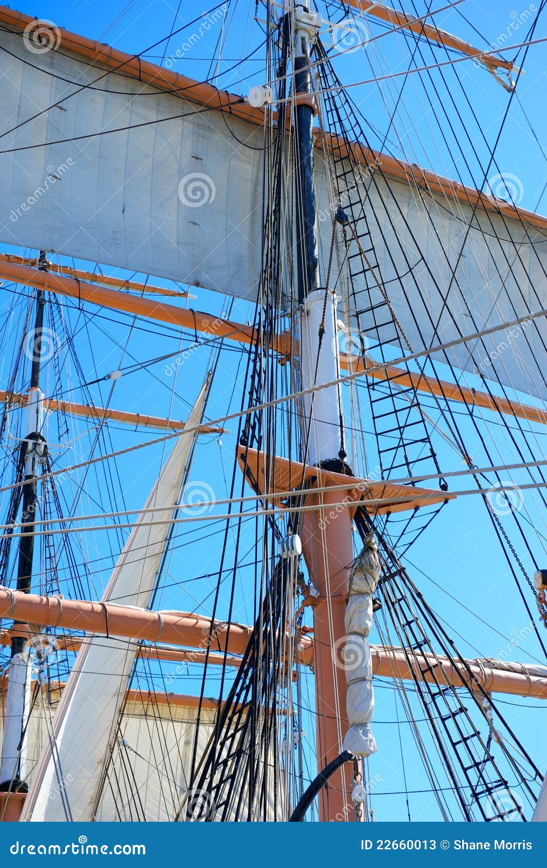 Ships Sails and Rigging stock image. Image of rigging - 22660013