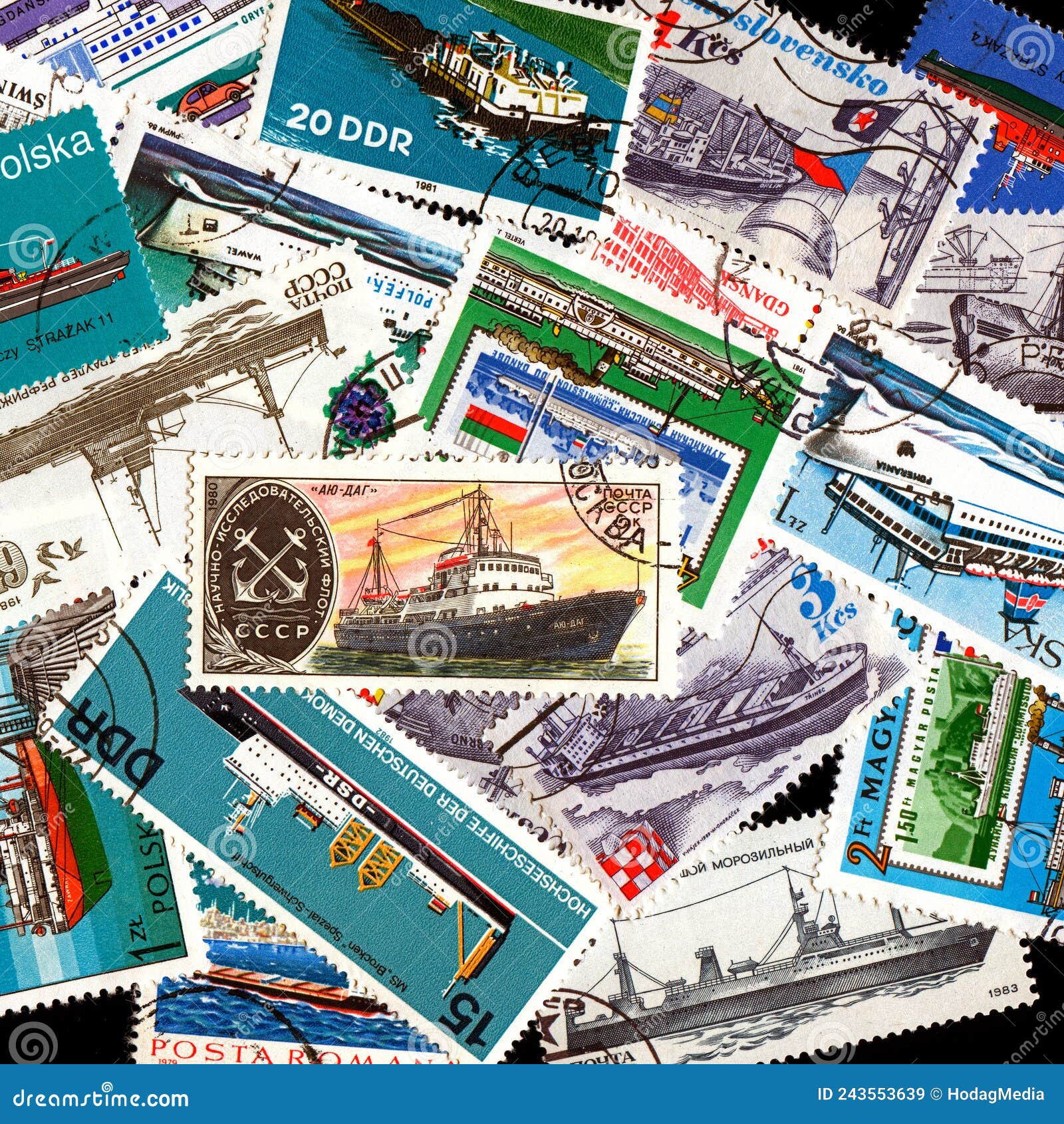 Ships at Sea Background Collage Editorial Stock Image - Image of ...