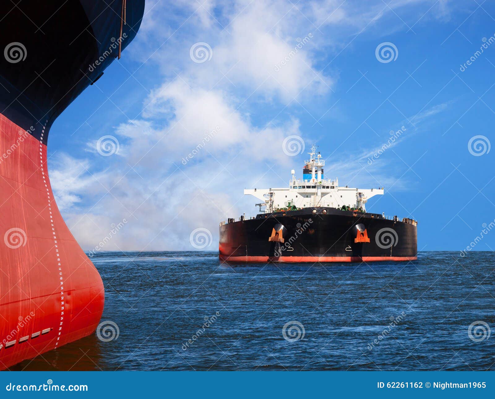 Ships on sea stock photo. Image of crash, cargo, industrial - 62261162