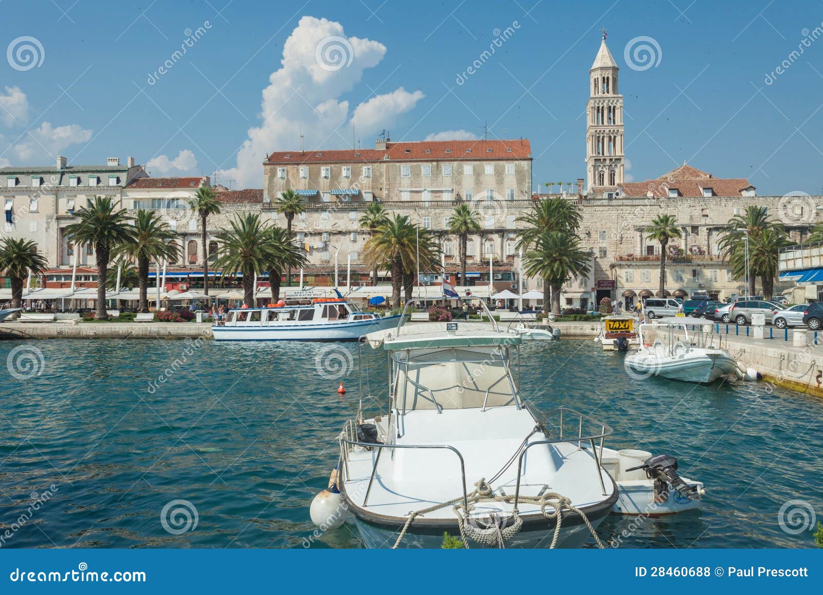 Ships in Split harbor editorial stock photo. Image of mediterranean ...