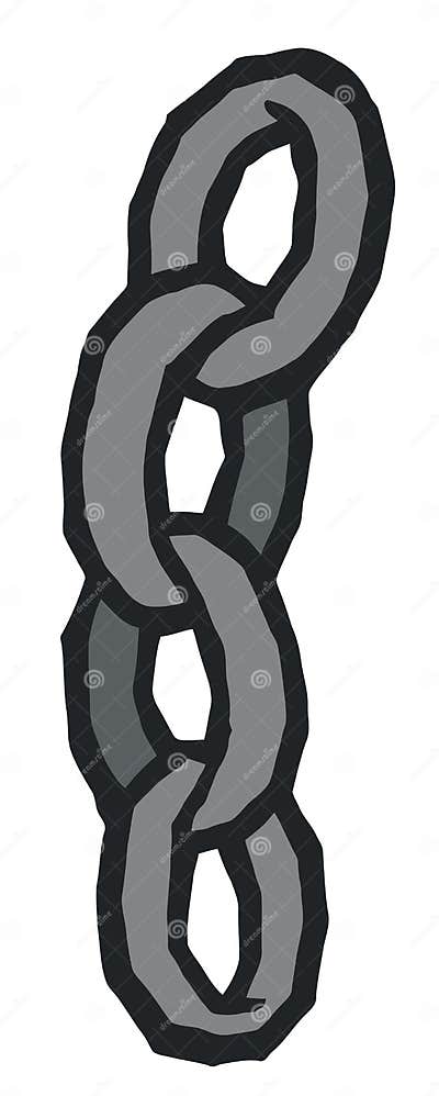 Ships Steel Chain Stylized Vector Illustration Stock Vector ...