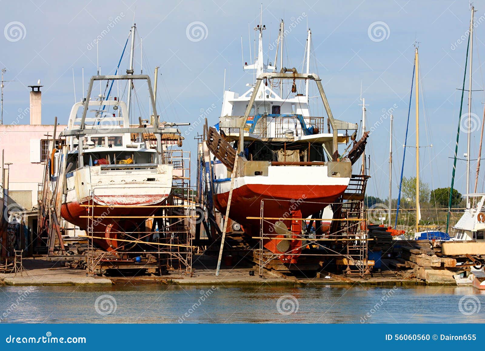 Ships stock photo. Image of dock, overhaul, port, harbour - 56060560
