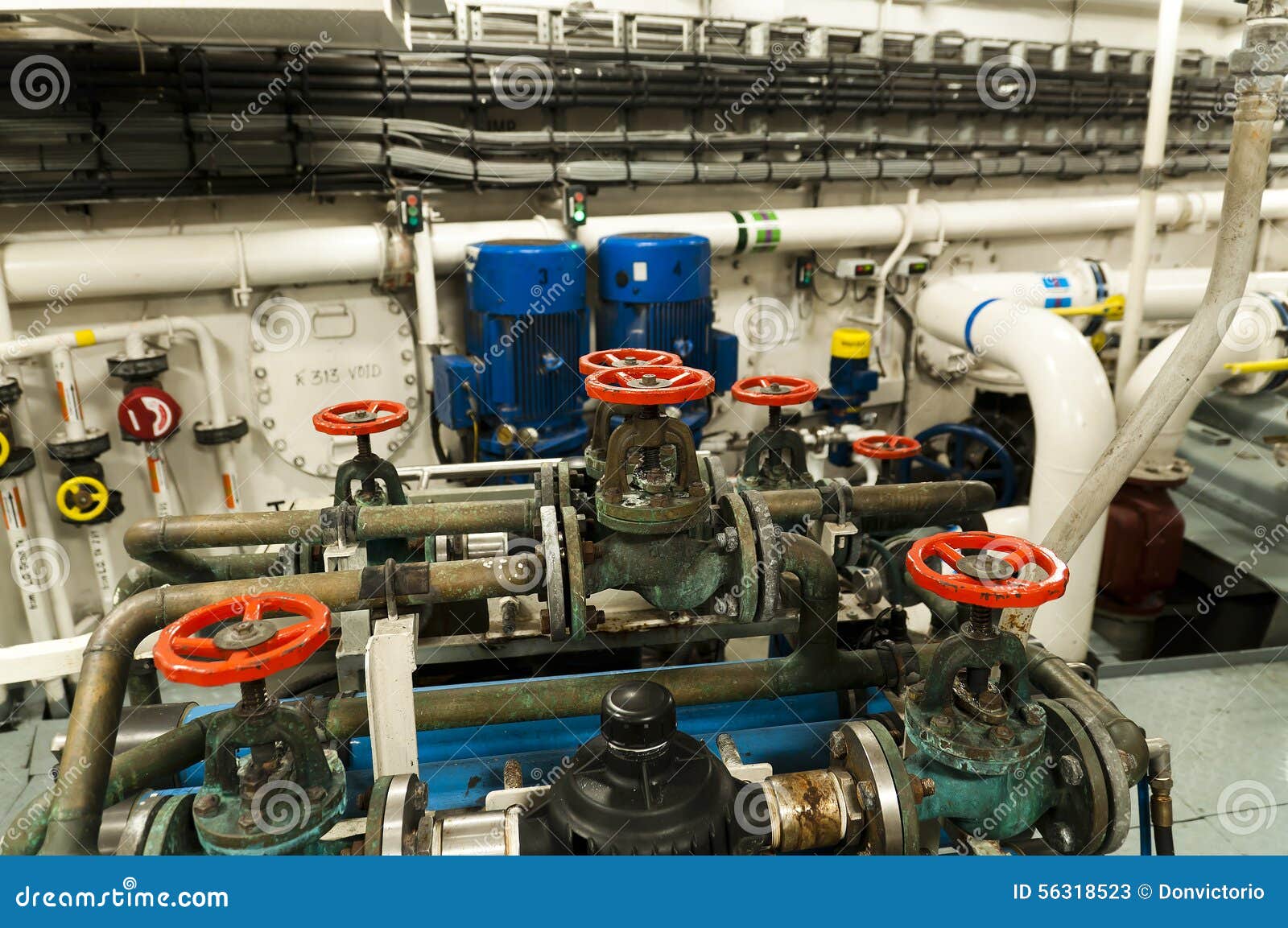 Ships Valves, Main Engine Stock Photo | CartoonDealer.com #100219230