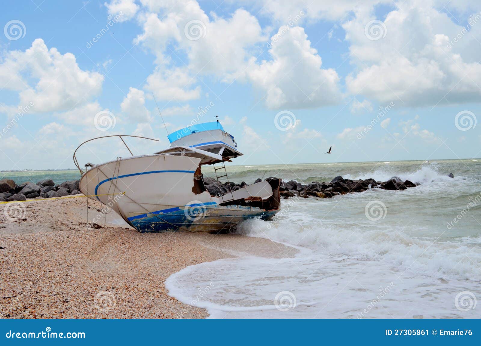 Shipwreck! stock image. Image of danger, wreckage, seagull - 27305861