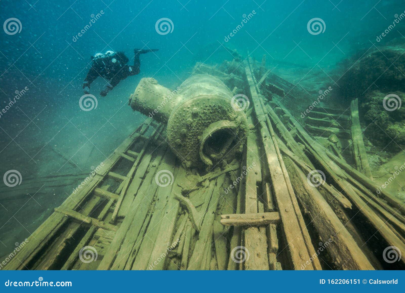 Shipwreck Alice G. in Tobermory Canada Editorial Photo - Image of ...