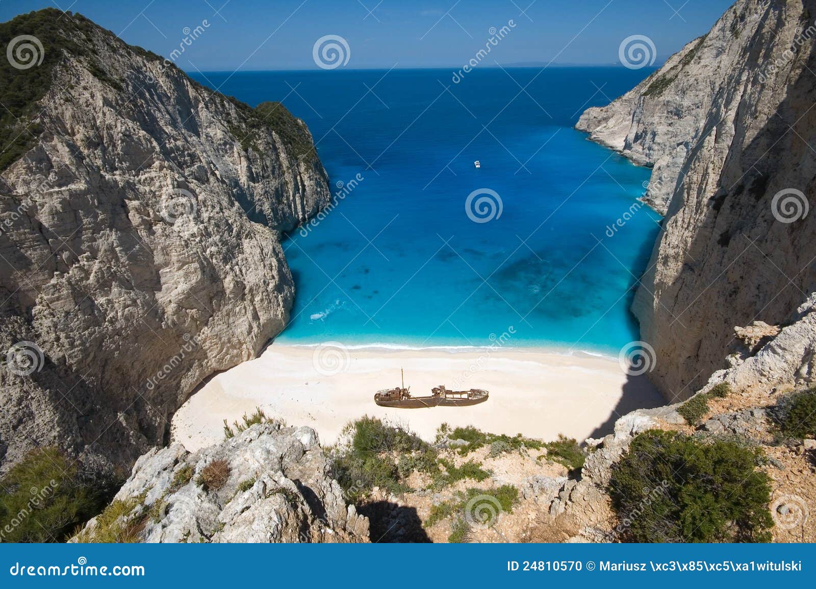 Shipwreck bay stock photo. Image of greece, destination - 24810570