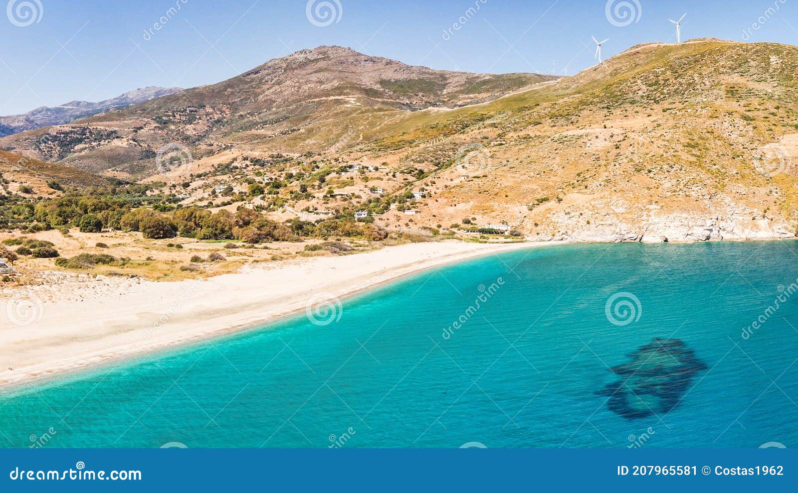 The Shipwreck at the Beach Potami in Evia, Greece Stock Image - Image ...