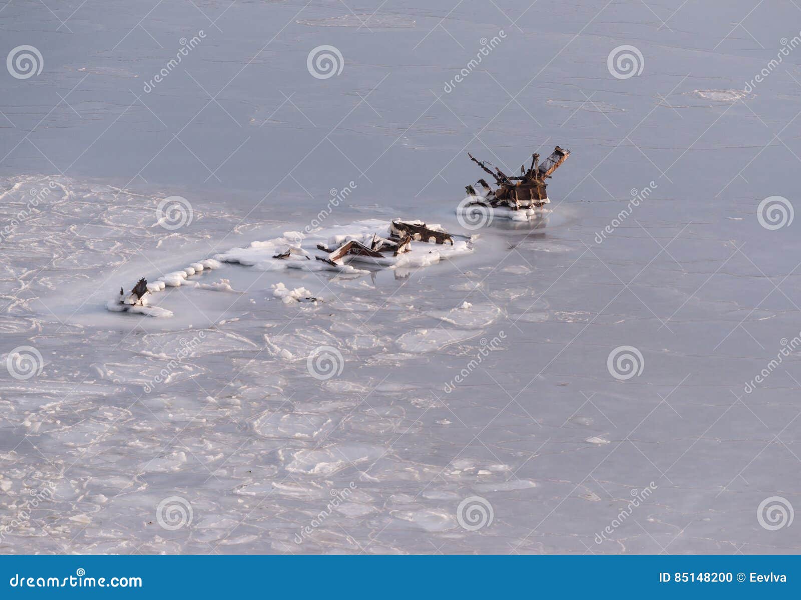 Shipwreck. stock photo. Image of ship, side, vessel, coastal - 85148200