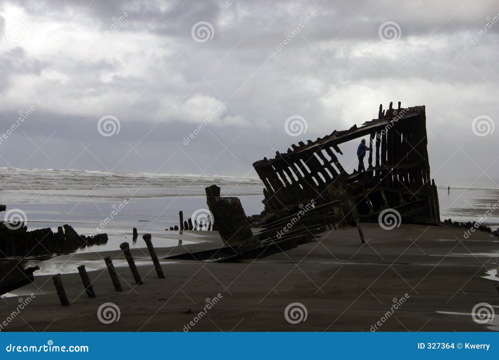 Shipwreck in the Sand stock photo. Image of shipwreck, sand - 327364